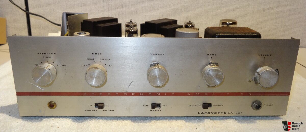 Lafayette LA224 6GW8 ECL86 stereo tube amplifier Similar to Heathkit ...