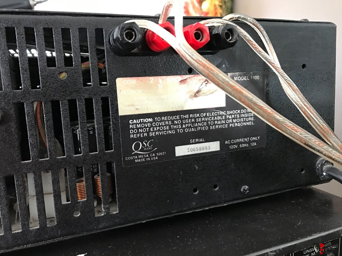 Serviced QSC 1400 Power Amplifier 200 wpc 8 ohm 34lb USA crafted ...