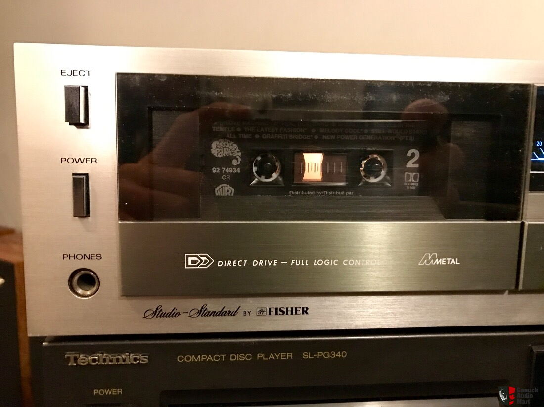 Serviced 1983 Fisher DD-350 Direct Drive Cassette Tap Deck VU meters ...