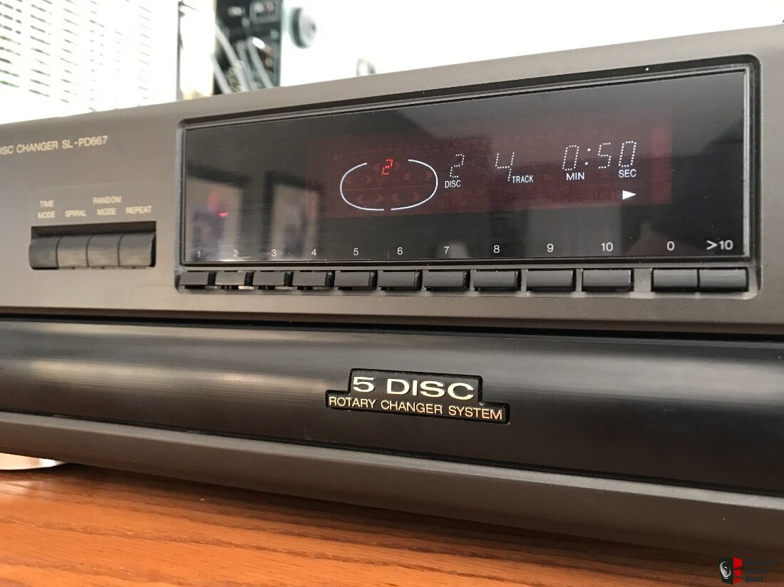 Serviced 1994 Technics Japan SL-PD667 5 CD player disk changer =price ...