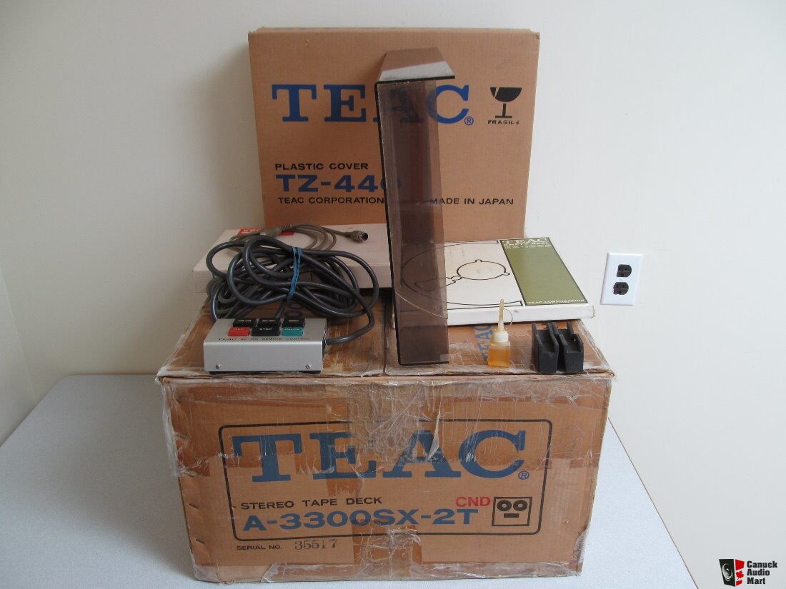 TEAC A-3300SX-2T Reel to Reel, Remote RC-120 and Accesories Photo ...