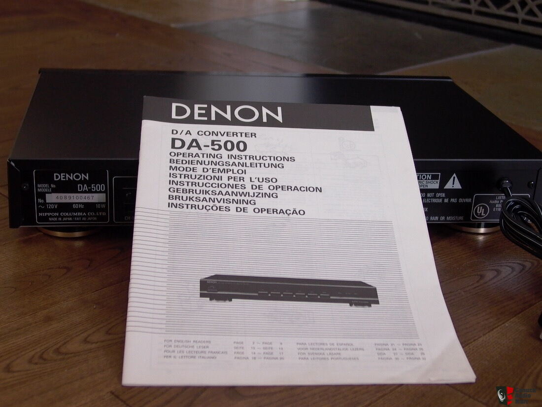 Denon DA-500 DAC DA converter, manual, & box Photo #1476036 - Canuck ...