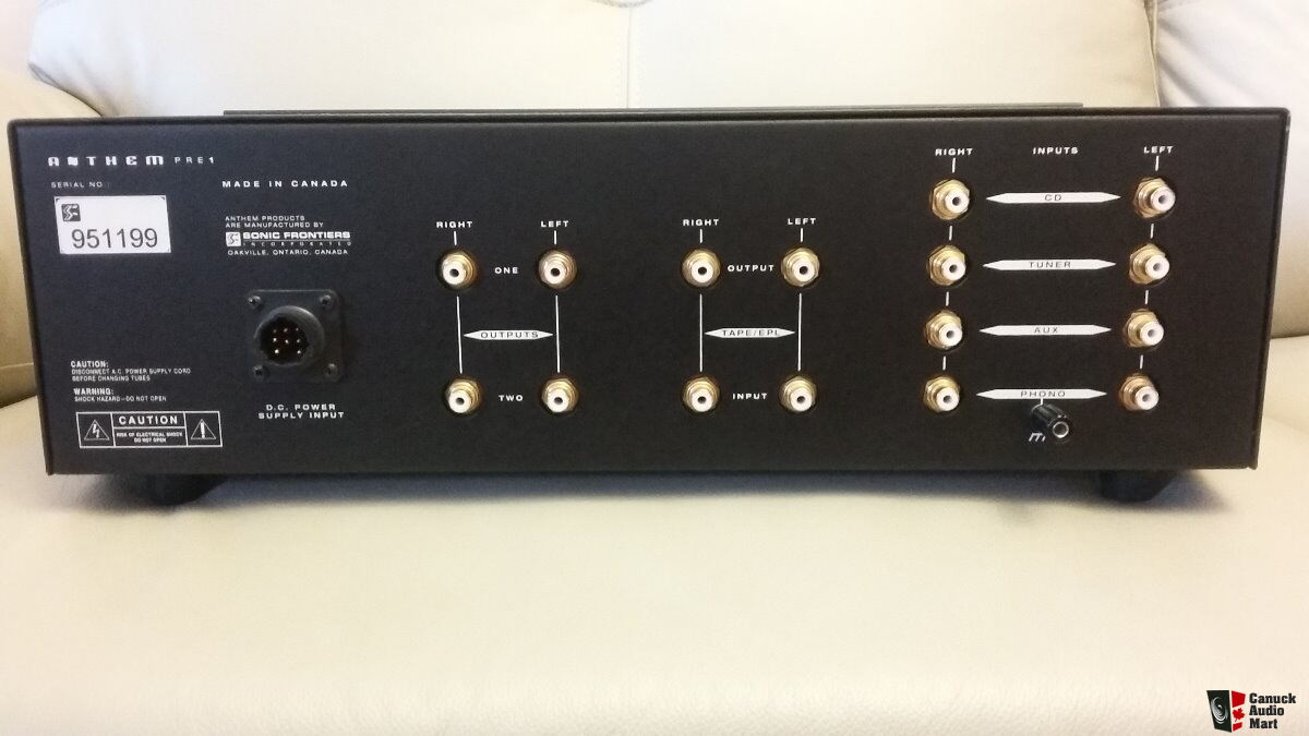 Anthem Anthem PRE-1 tube preamplifier with... For Sale | Audiogon
