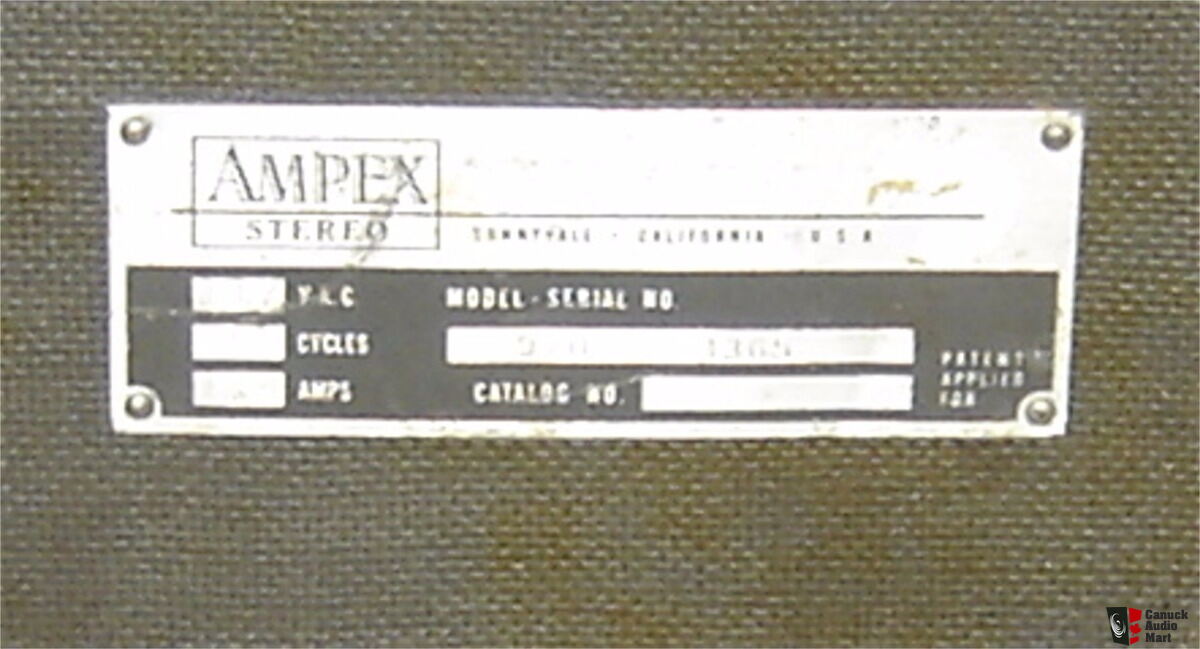 Ampex 970 Reel to Reel R2R with Tubed Amp - 1960 - for restoration ...