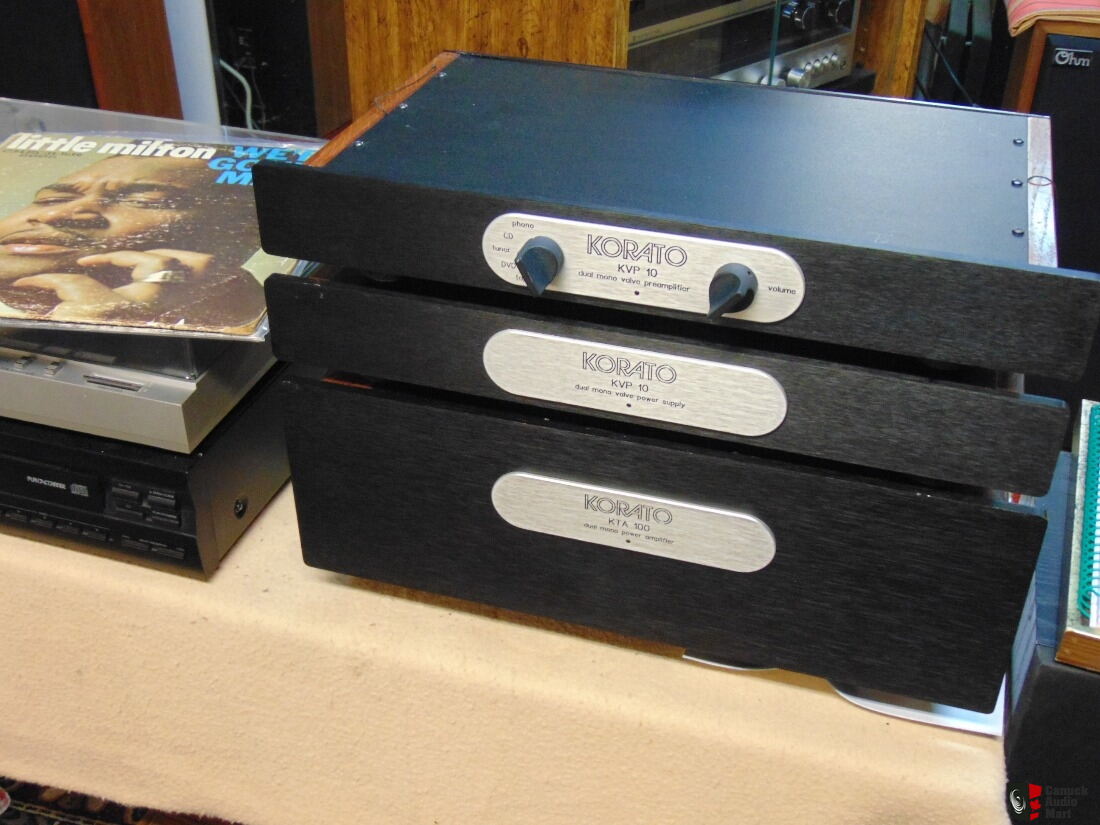 Korato high end tube and solid state combo 3 piece Amp Power supply and ...