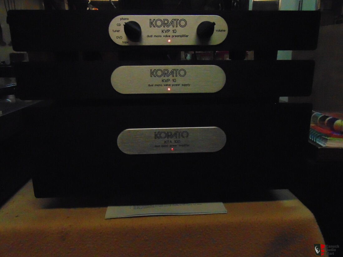 Korato high end tube and solid state combo 3 piece Amp Power supply and ...