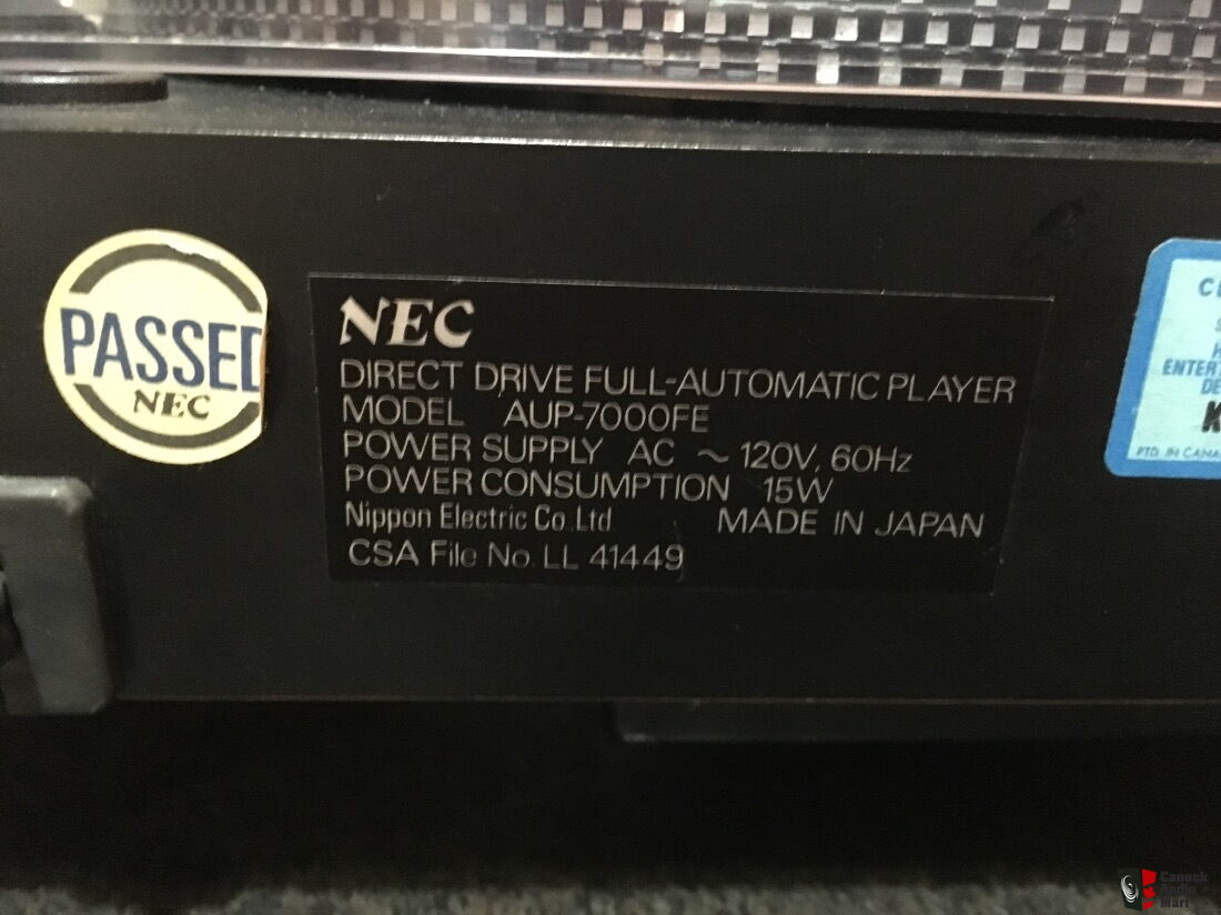 NEC AUP-7000FE automatic japenese turntable with grado reds (local sale ...