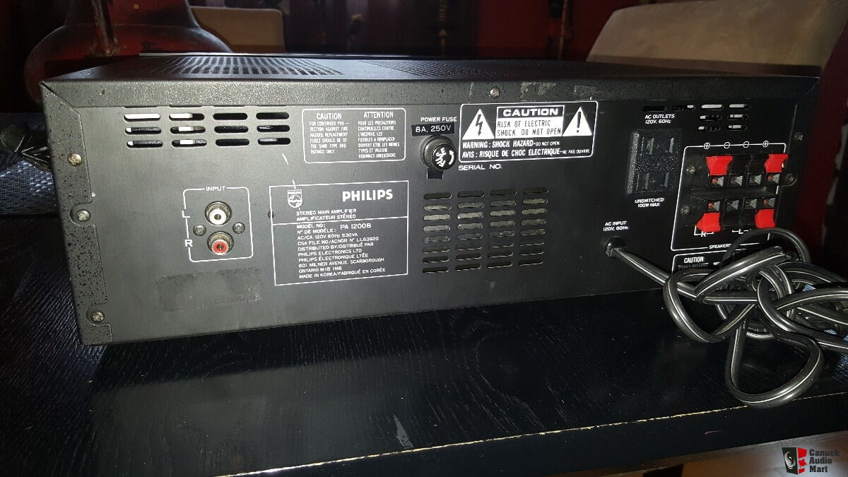 AMAZING Philips PA1200B POWER Amplifier 150+150 WATTS Photo #1510611 ...