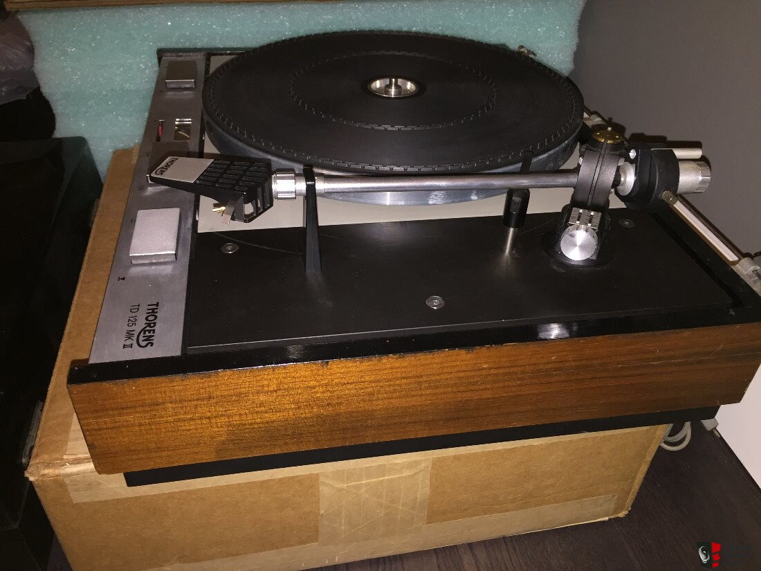 Thorens TD 125 mk2 / TP 16 tonearm with original internal and external ...