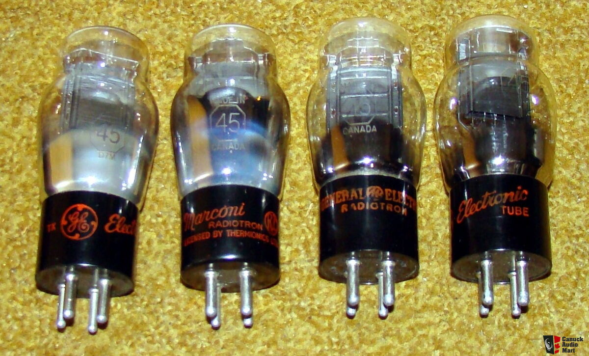 Four type ST 45 power triodes Photo #1533329 - Canuck Audio Mart
