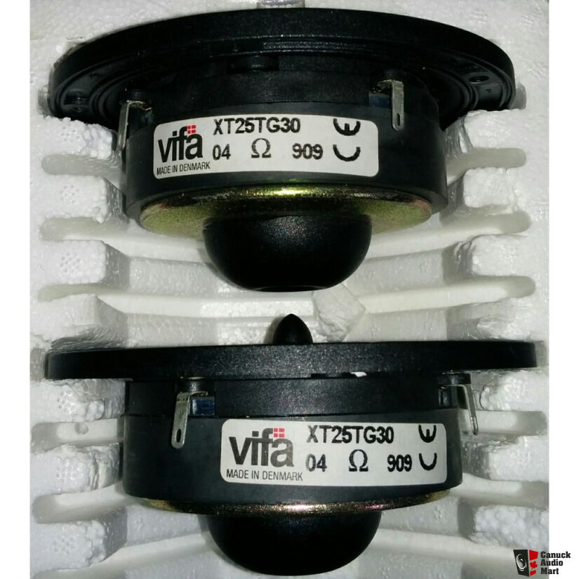 Pair of VIFA XT25GT30-04 1″ Ring Radiator Tweeter - Made in DENMARK ...