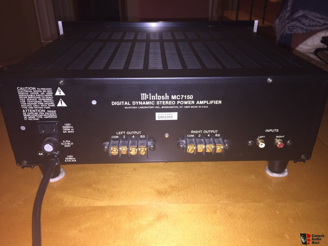 McIntosh MC 7150 Digital Dynamic Stereo Power Amplifier Photo #1543063 ...
