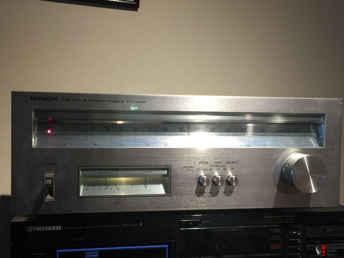 Hitachi FT-340 AM FM Silver Face Tuner - Made in Japan For Sale ...