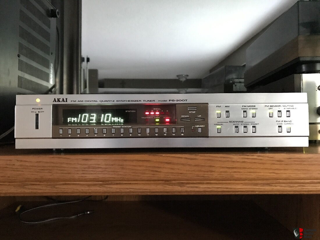 RARE TOTL 1980 AKAI PS-200T Digital Quartz 16.3 lbs Tuner Japan =Price ...