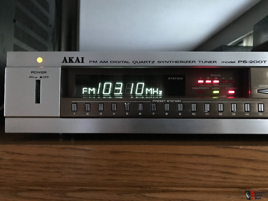 RARE TOTL 1980 AKAI PS-200T Digital Quartz 16.3 lbs Tuner Japan =Price ...