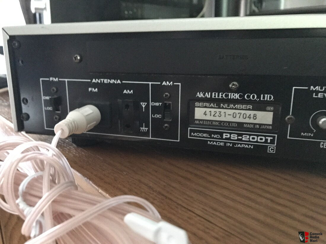 RARE TOTL 1980 AKAI PS-200T Digital Quartz 16.3 lbs Tuner Japan =Price ...