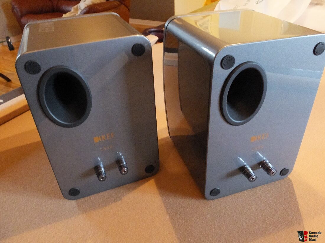 KEF LS50 Flagship Monitor Speaker Pair pristine condition Titanium ...