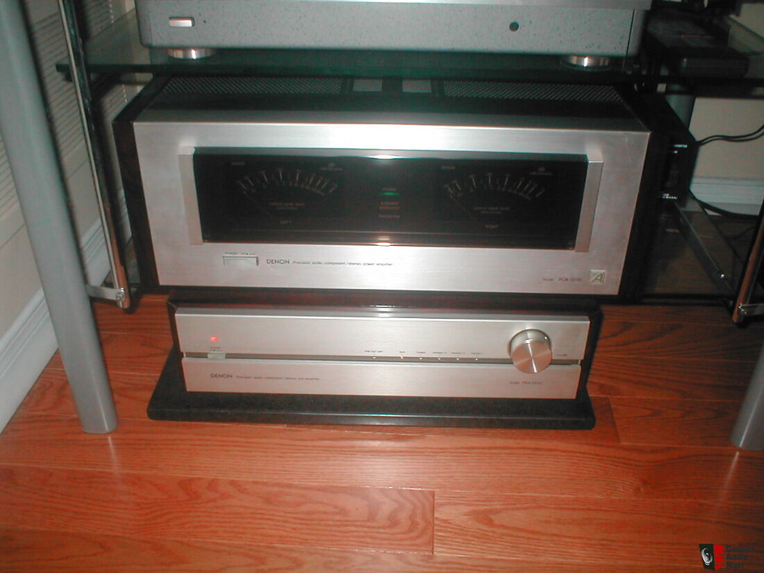 High End Denon POA-3000 Power Amplifier + Denon PRA-2000 Preamplifier ...