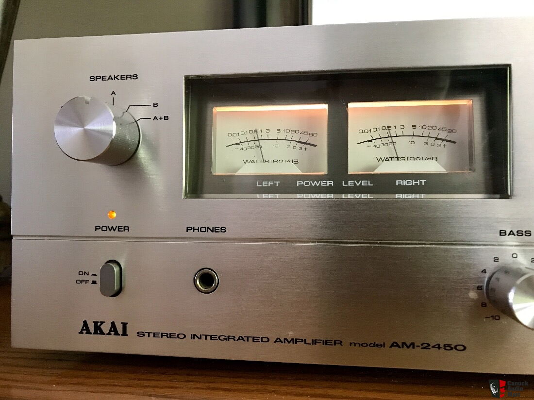Refurbished 1977 AKAI AM-2450 Integrated Amplifier =Price includes ...