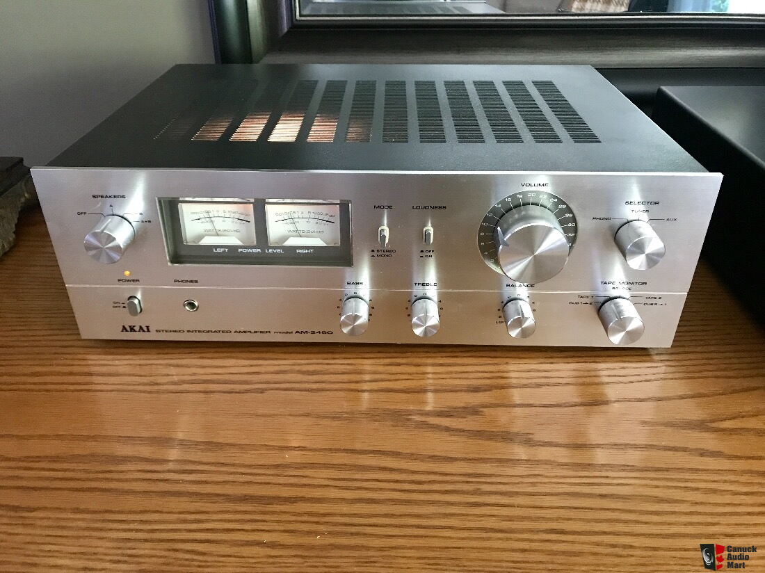 Refurbished 1977 AKAI AM-2450 Integrated Amplifier =Price includes ...