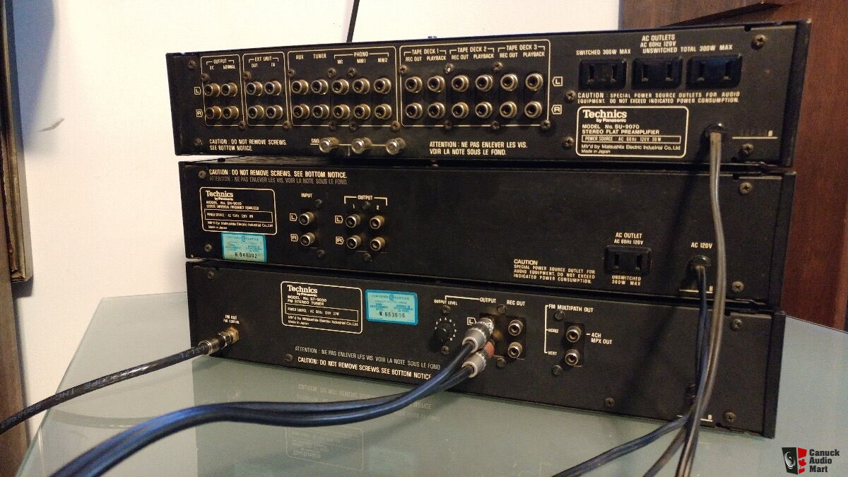 Technics SU-9070 Stereo Preamplifier Technics Stereo Tuner SH-9030 ...