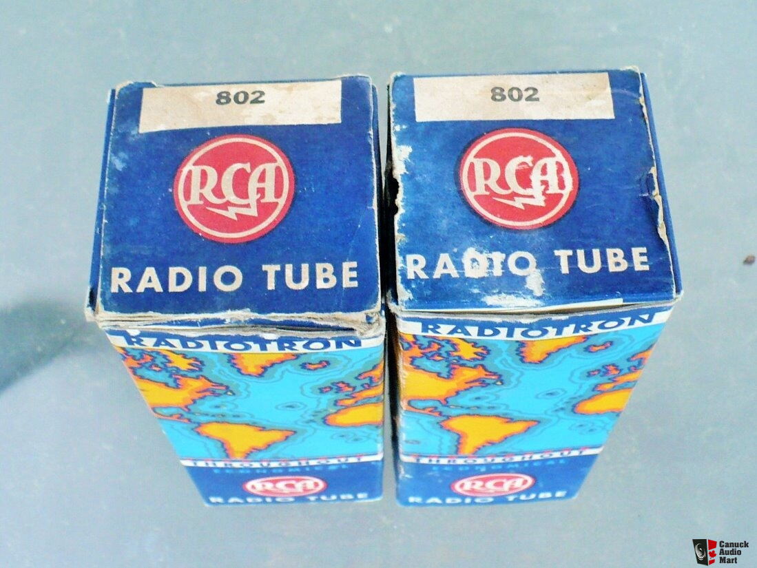 2 Nos Nib RCA 802 Transmitting Tubes 1940's Vintage! For Sale - Canuck ...