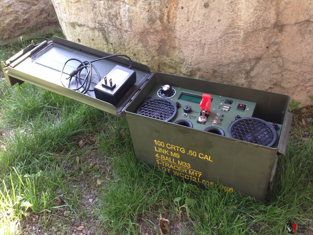 50 Cal Ammo Box Bluetooth Speaker Photo #1567008 - Canuck Audio Mart