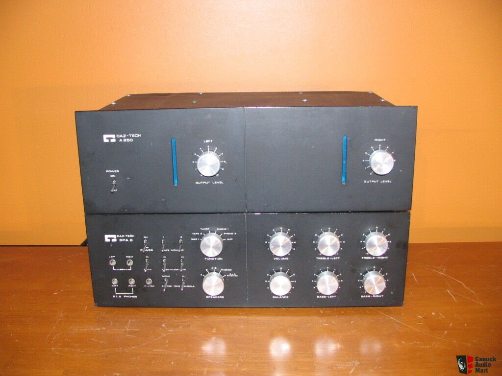 Caz-Tech A-250 Power amplifier & SPA-2 Preamplifier combo For Sale ...