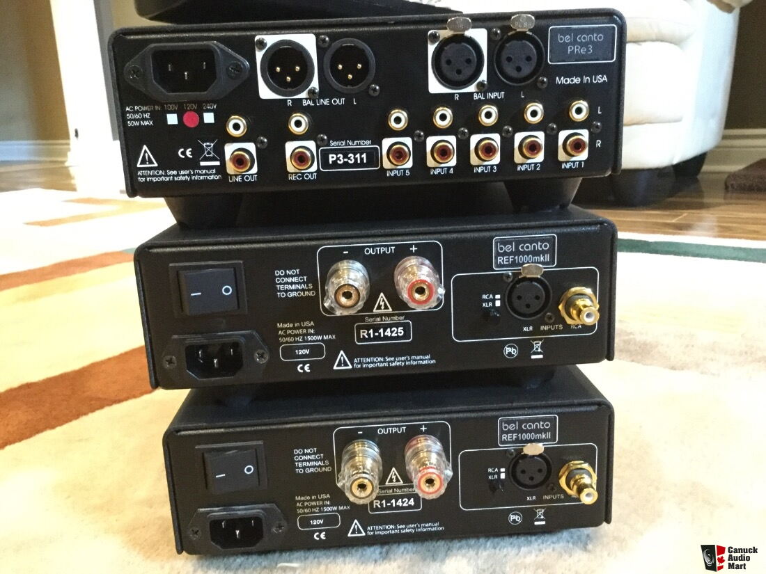 SALE PENDING ~~~ Amazing Bel Canto Ref1000 MkII + Pre3 combo Photo ...