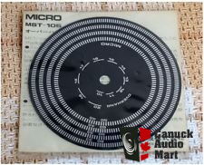 Micro Seiki DD-33 MA-707 CF-1 tonearm weight and strobe guage and ...