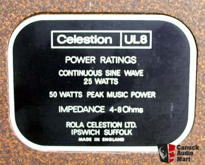 CELESTION UL8 speakers Photo #159669 - Canuck Audio Mart