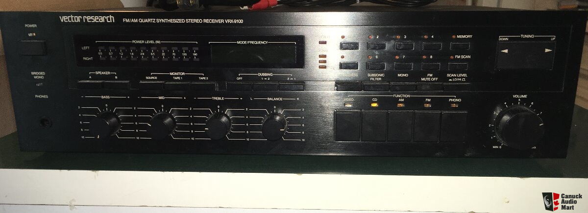 Vector Research - FM/AM Quartz Synthesized Stereo Receiver VRX-9100 ...
