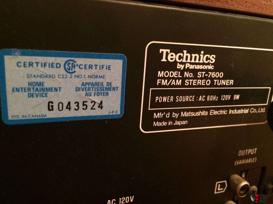 Technics ST 7600 by Panasonic Photo #1602771 - US Audio Mart