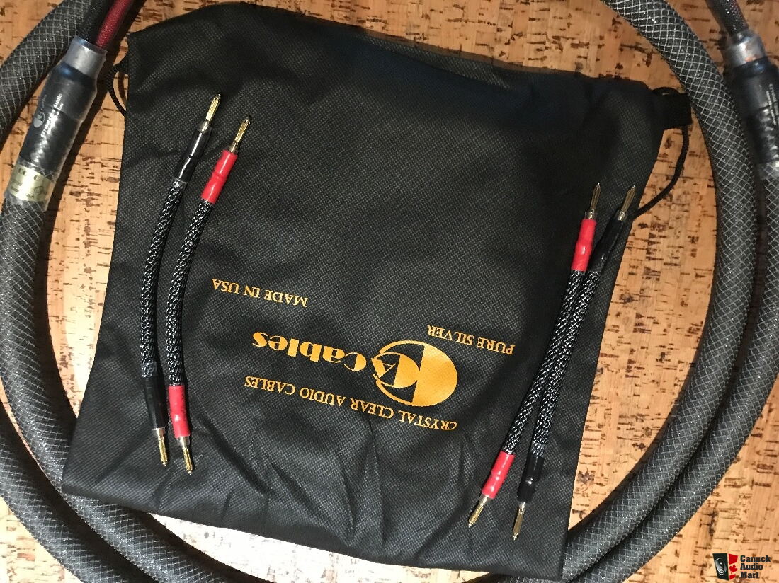 Crystal Clear Audio Cables Speaker Magnum Opus Series 10 feet Photo ...