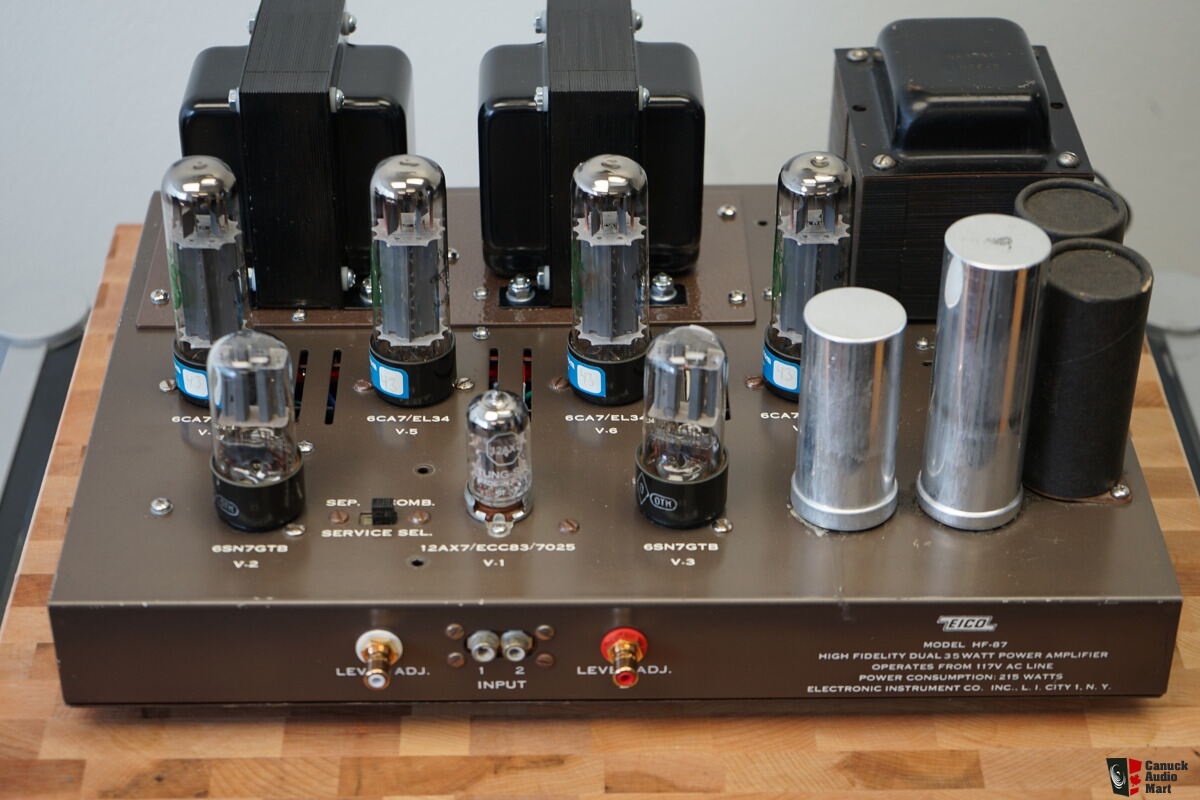 EICO HF-87 EL34 Power Amplifier Hotrodded with new Hammonds Output ...
