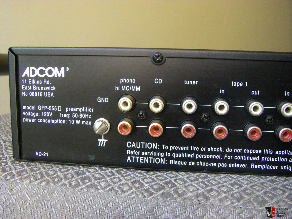 SOLD *** (THANKS PETER!) Adcom GFP-555II stereo preamp NOW $130 SHIPPED ...