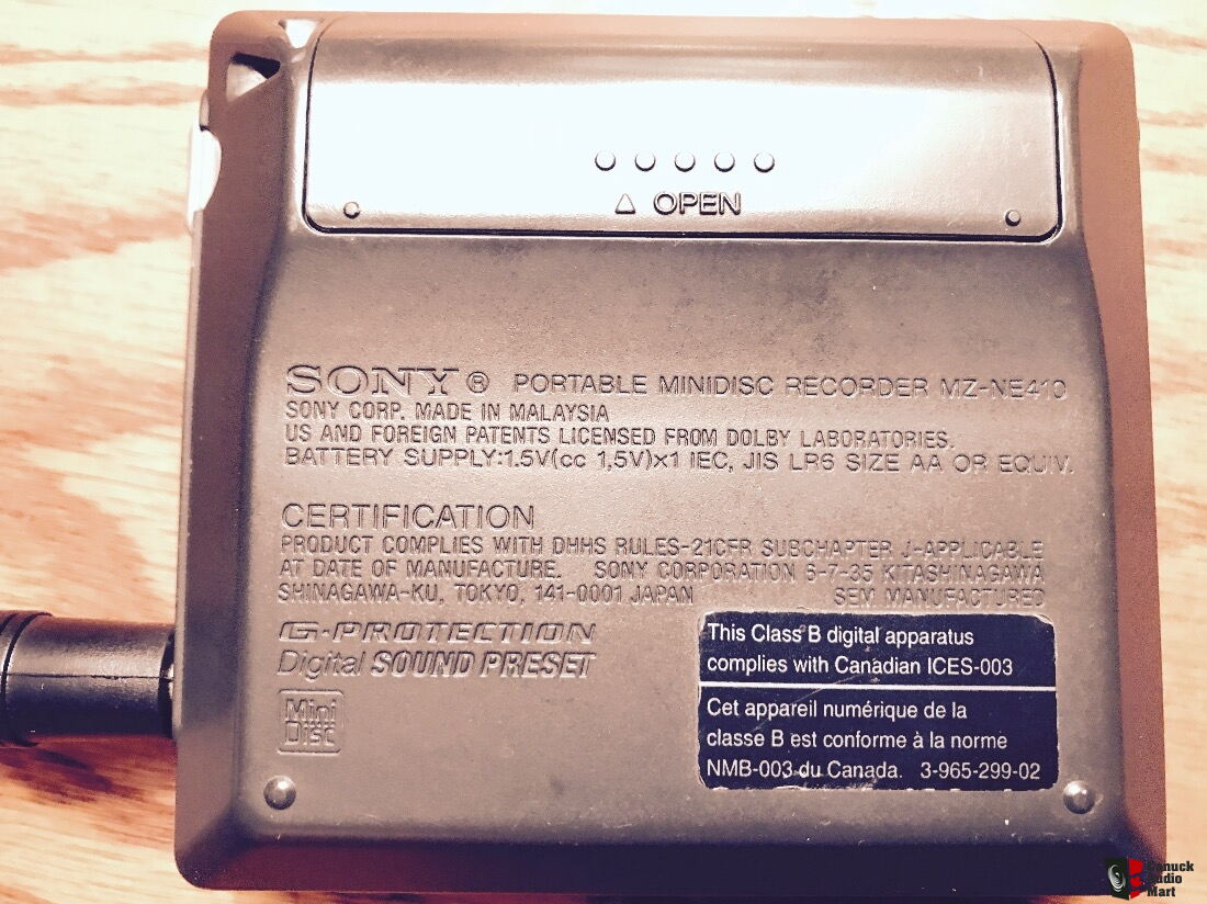 Sony Net MD Walkman player MZ-NE410 works A1 Photo #1633650 - UK Audio Mart