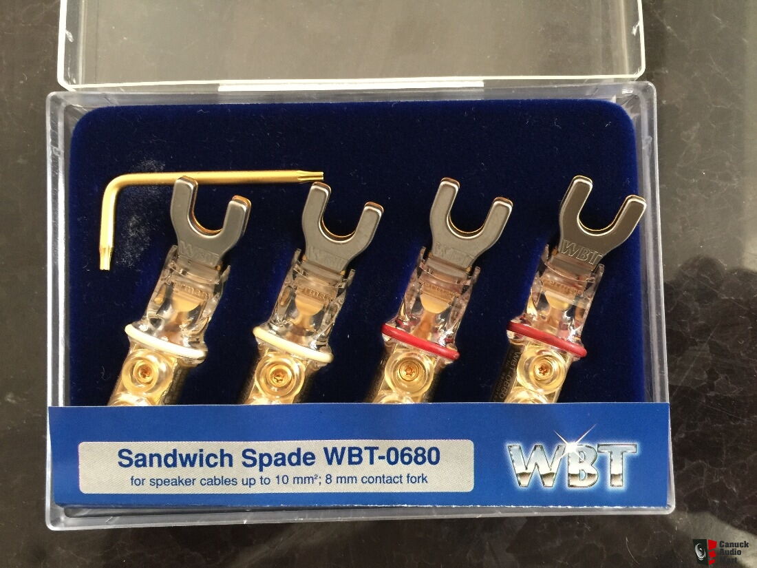 WBT Sandwich Spade WBT 0680 Lock On Spade Connectors For Sale - Canuck ...
