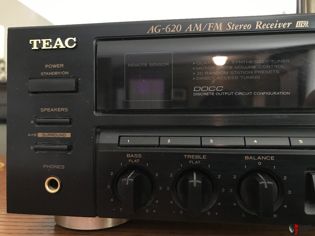 Like New TEAC AG-620 Stereo Receiver Quartz Tuner Phono Input Remote ...