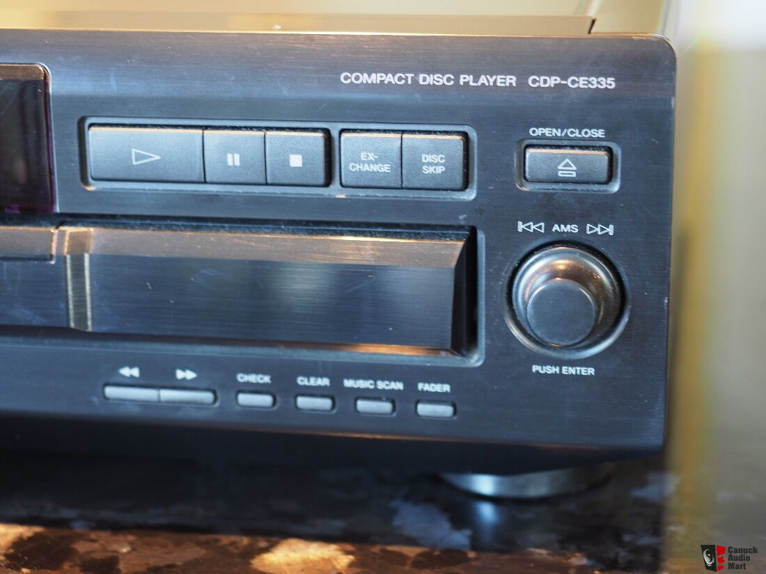 Sony CDP-CE335 Rotating 5 disc cd player Photo #1653747 - Canuck Audio Mart