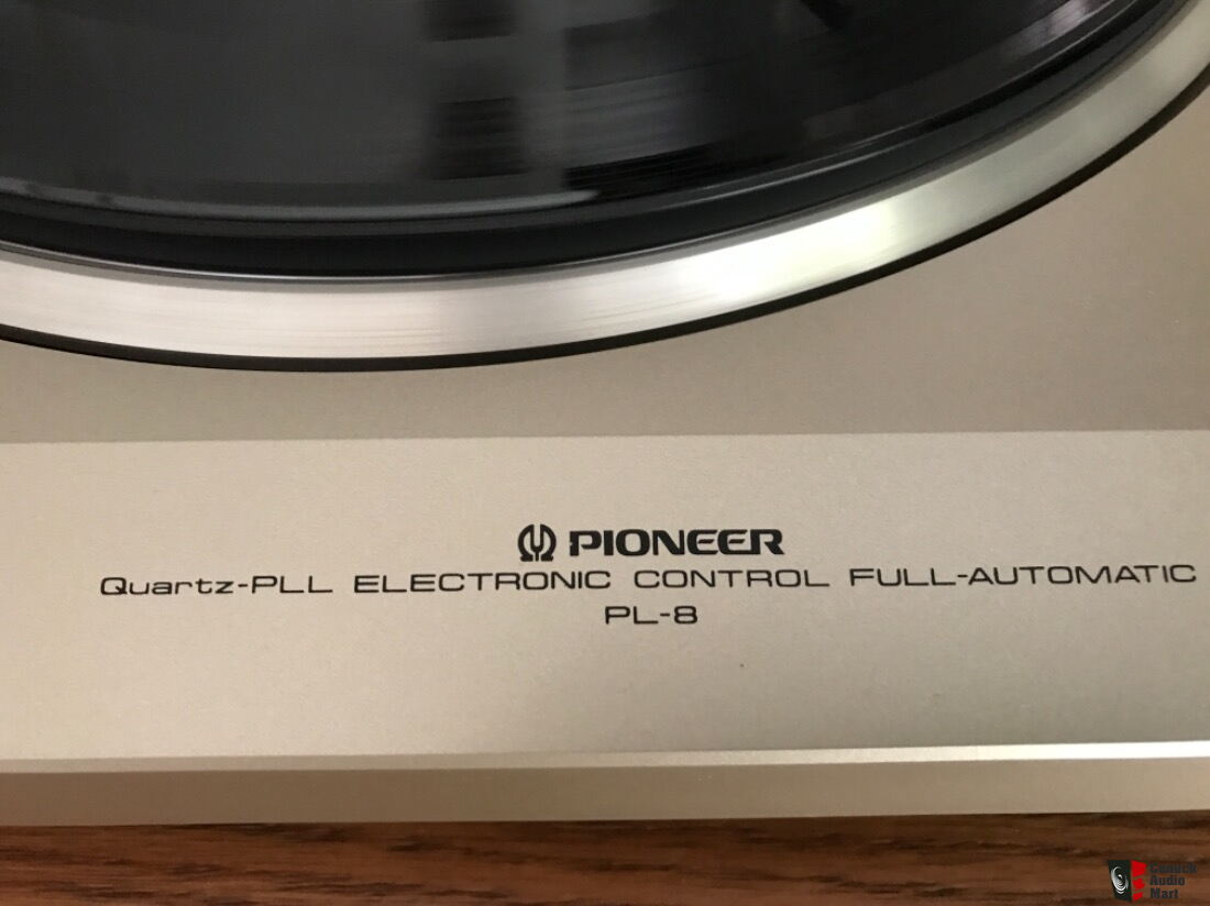 1982 Pioneer PL-8 Direct Drive Turntable with Audio Technica AT11 ...