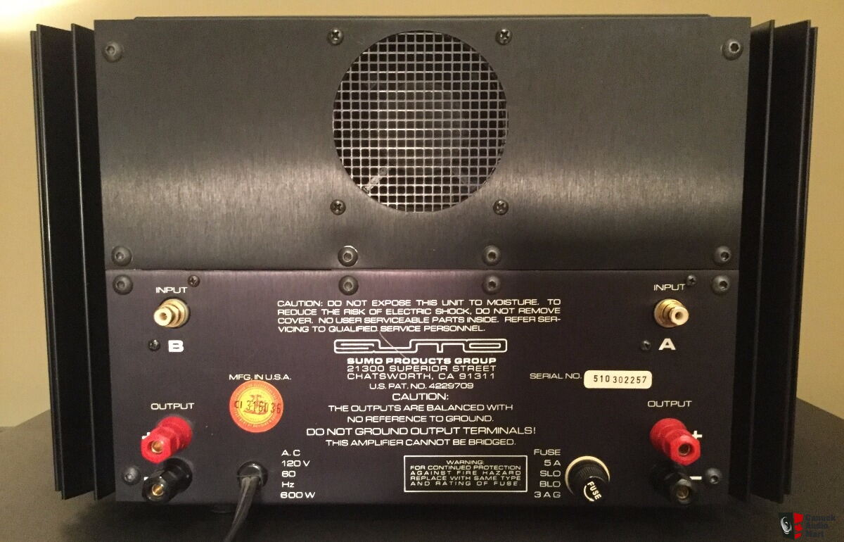 Sumo The Nine Plus Stereo Power Amplifier - Class A Photo #1658678 ...