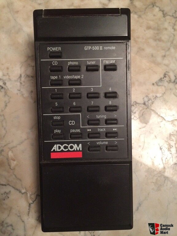 Adcom gtp-500 ii remote control Wanted - Canuck Audio Mart