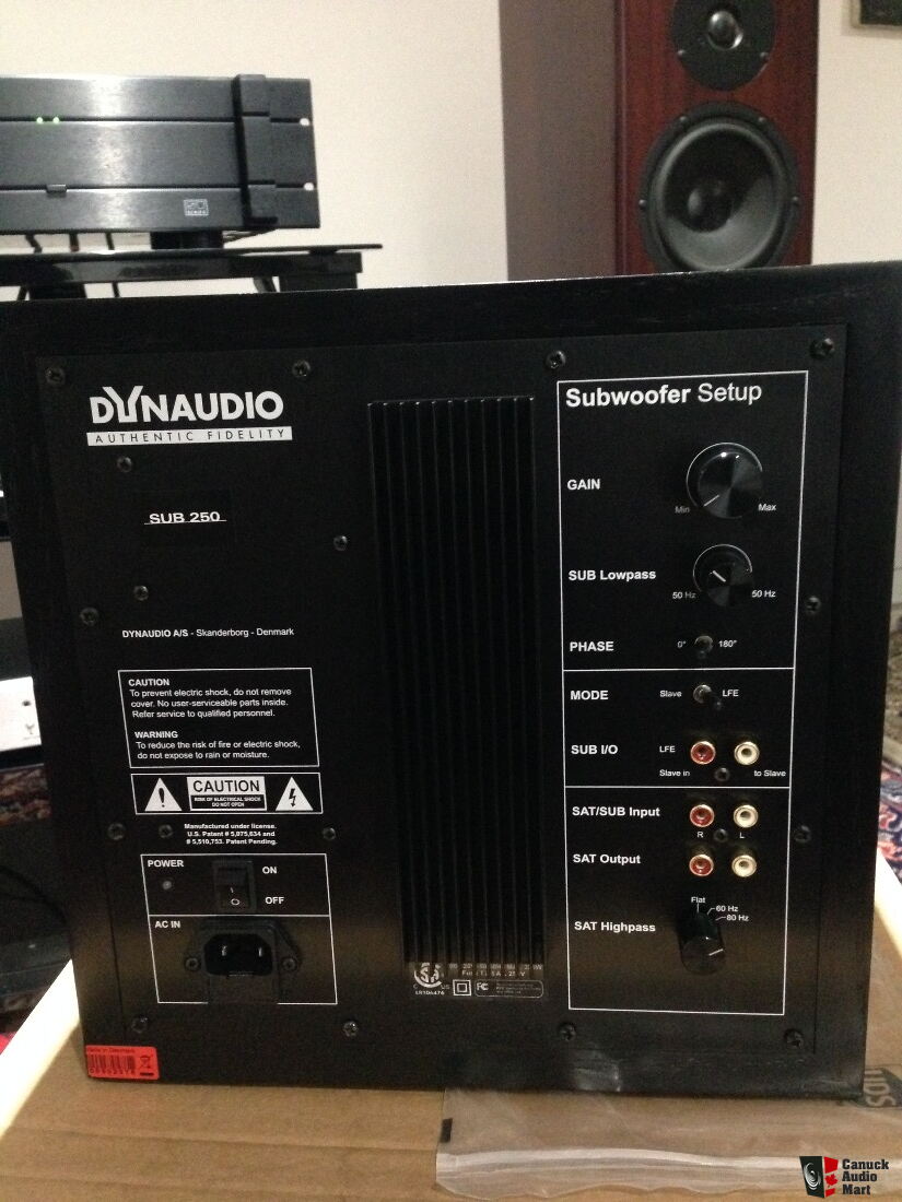 Dynaudio SUB250 POWERED Subwoofer, MINT, 200Watts! w/shipping box Photo ...