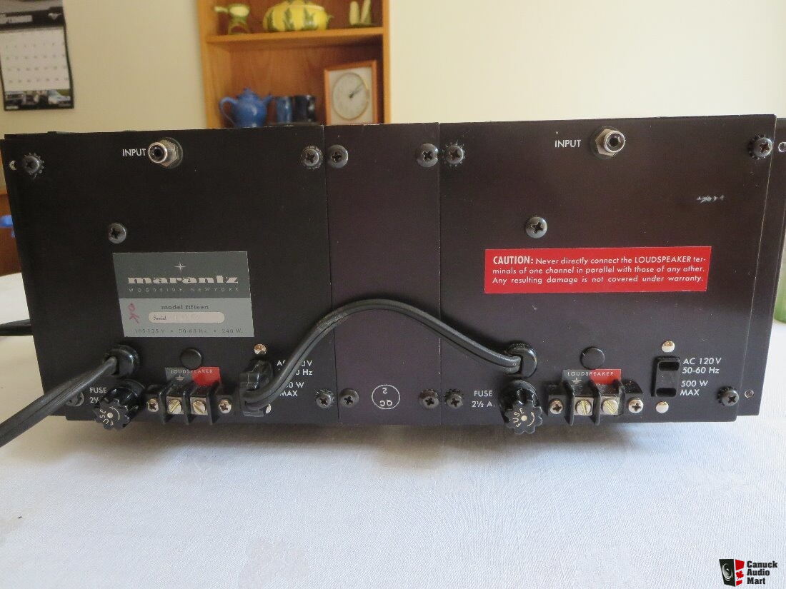 Marantz Model Fifteen 15 dual monoblock amplifier ( SALE PENDING ...