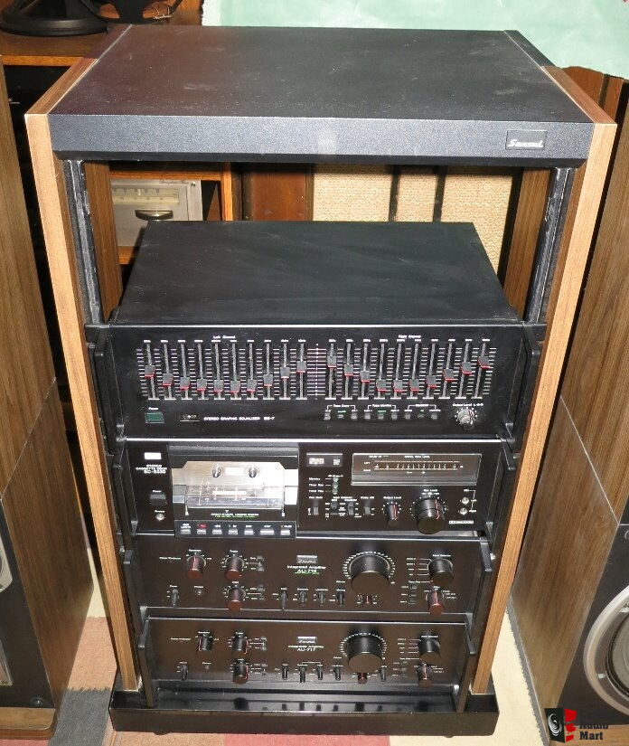 SuperDuty Sansui Set - SPX11000 speakers, 717 amp & tuner, EQ, Cassette ...