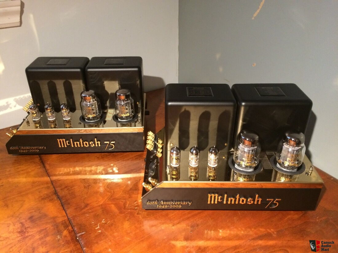 McIntosh MC75 60th anniversary monoblock power amplifiers pair with ...