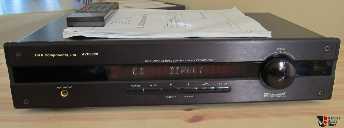 B&K AVP 2000 Preamplifier Hi-End Stereo or AV Preamp Made in USA Photo ...