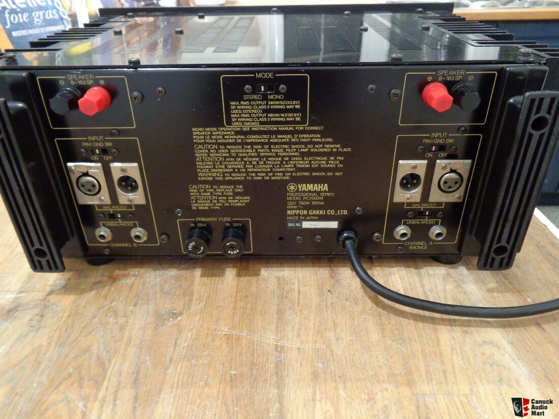 Vintage POWER Amp Yamaha USA 120V PC2002M VERY GOOD Condition,,,PERFECT ...