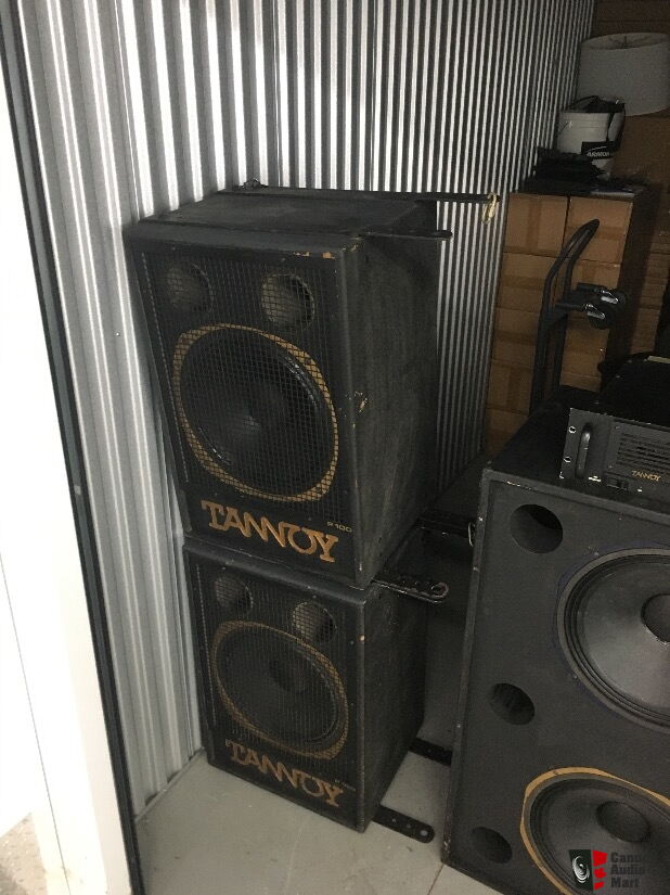 Tannoy pro-audio sound system - x4 P100's + x2 double 15" bass bins ...